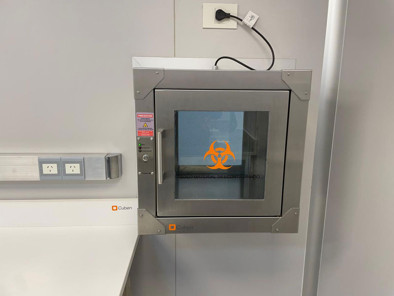 Productos: Pass Box para materiales - CUBEN - ModularLAB