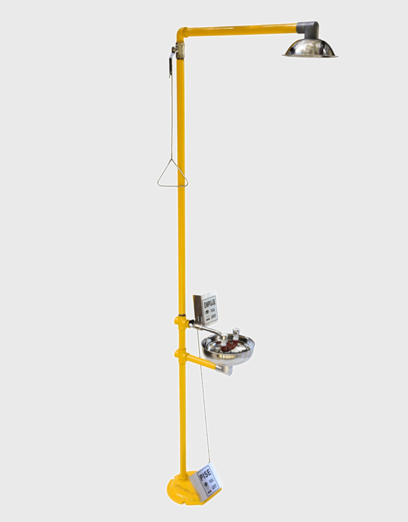 Productos: Ducha emergencia combinada con lavaojos - CUBEN - ModularLAB
